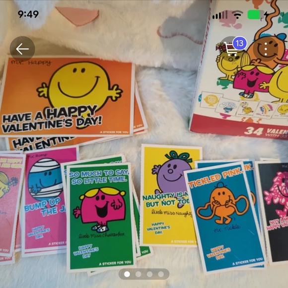 mr men | Art | Mr Men Valentines Day Stickers | Poshmark
